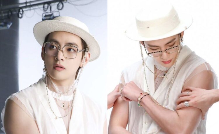 BTS: Kim Taehyung shows off his physique and arm muscles while working out