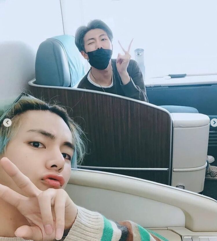 This is how BTS behave on a flight from Korea to United States