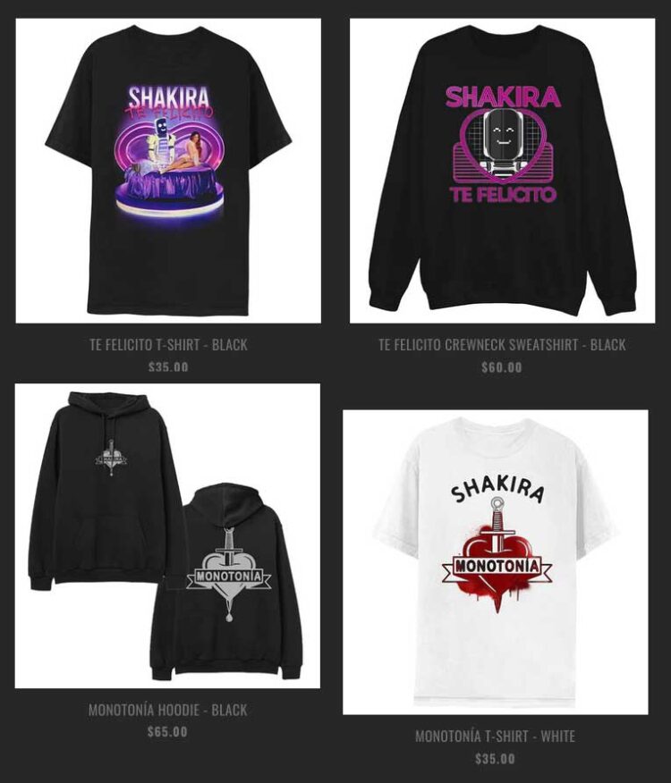 Shakira launches clothing line inspired by Gerard Piqué