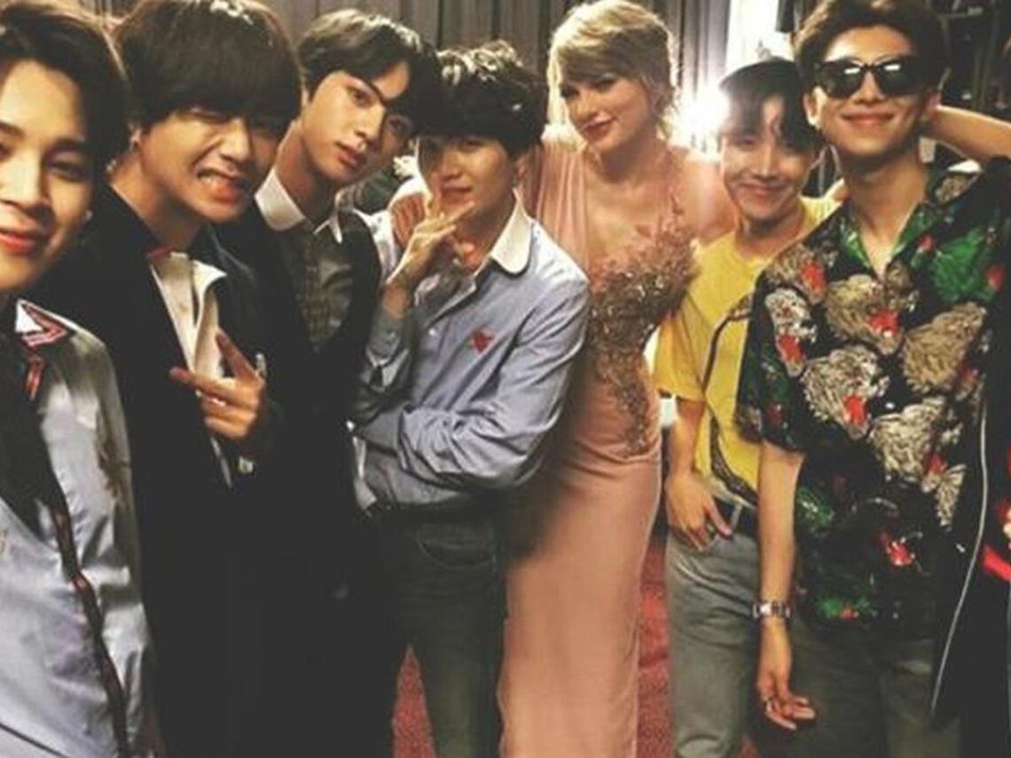 BTS fans make fun of Taylor Swift fans