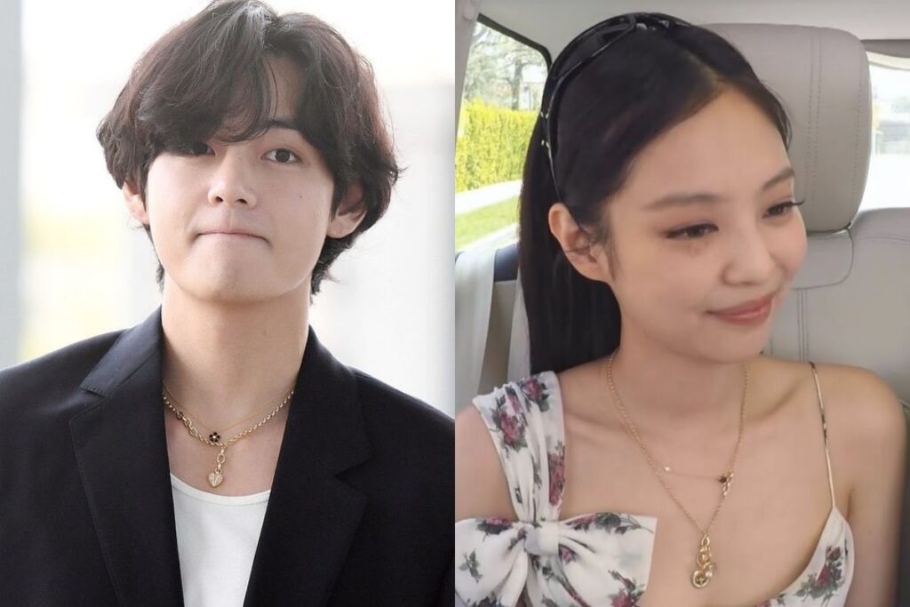 BTS' V and BLACKPINK's Jennie wore an alleged couple's necklace before being spotted in Europe