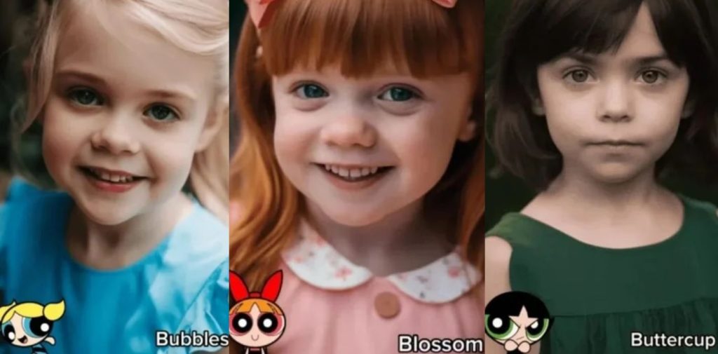 This is how 'The Powerpuff Girls' would look like if they were human ...