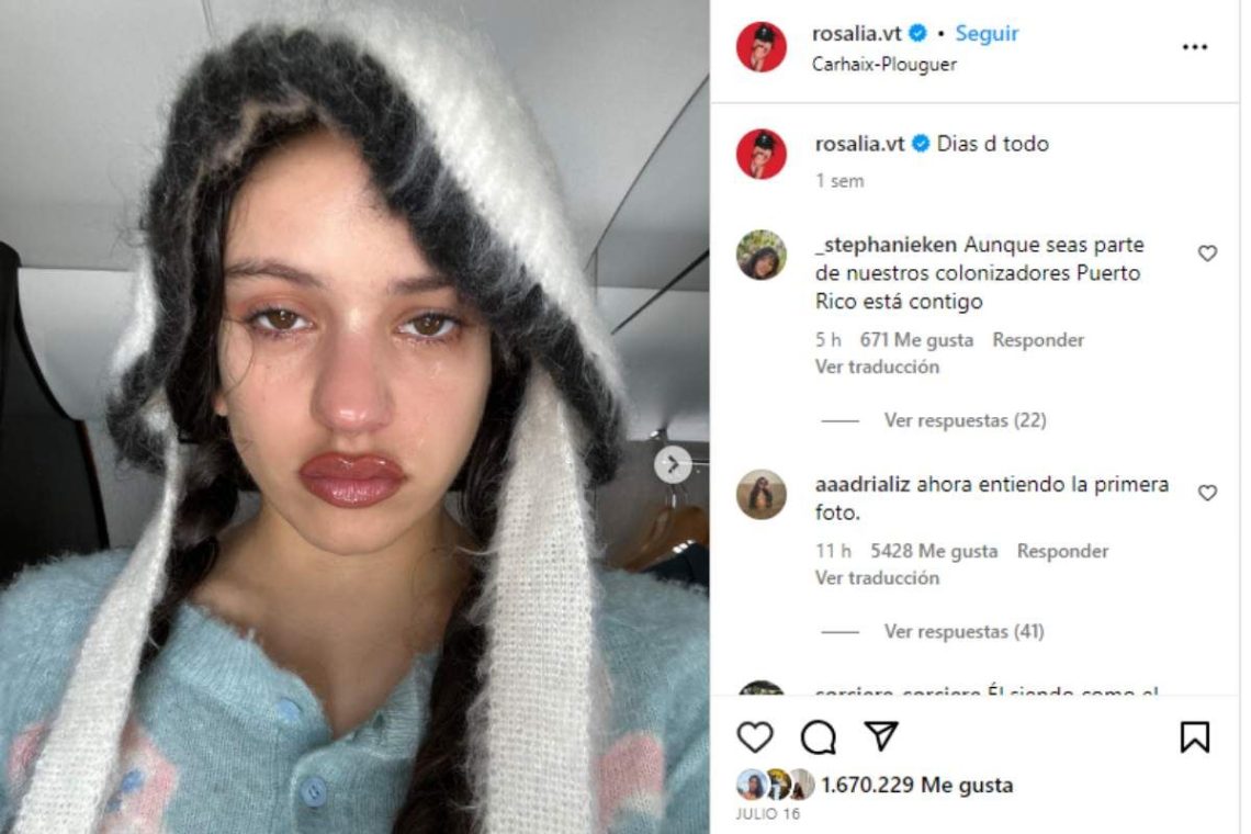Rosalía reappears after the alleged break with Rauw Alejandro