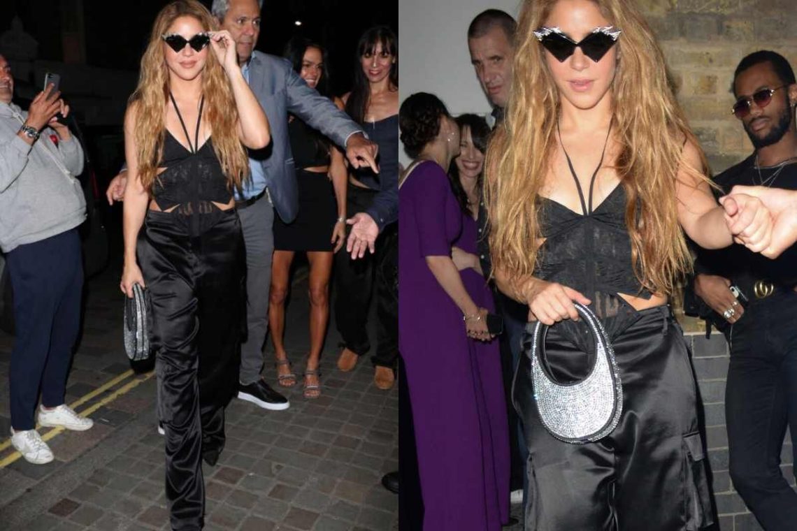 Shakira goes viral with a great look in the middle of a big party in London