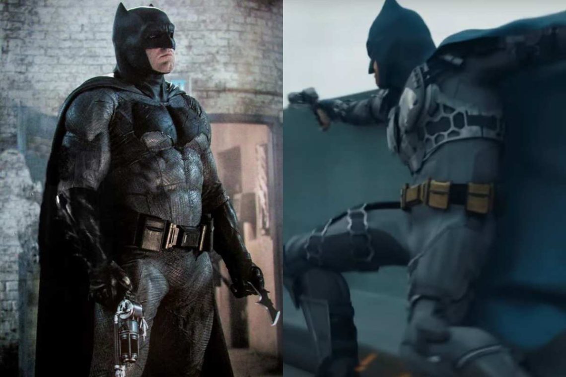 The details of the striking Batman costume Ben Affleck wore in THE FLASH