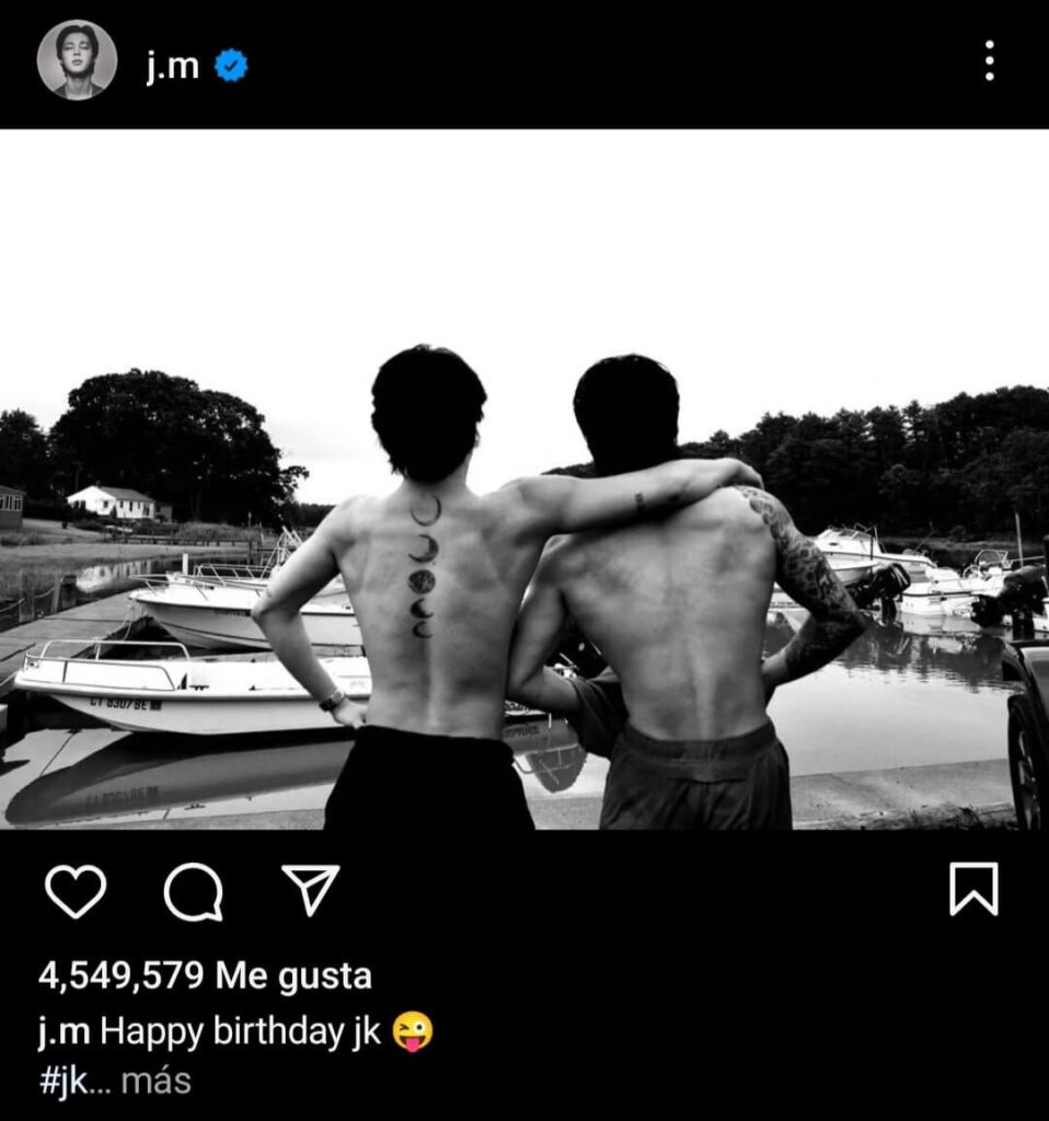 Jimin and Jungkook appear shirtless celebrating the BTS' maknae birthday