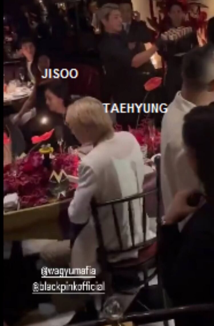 BLACKPINK's Jisoo and BTS' V were caught having dinner together at the ...