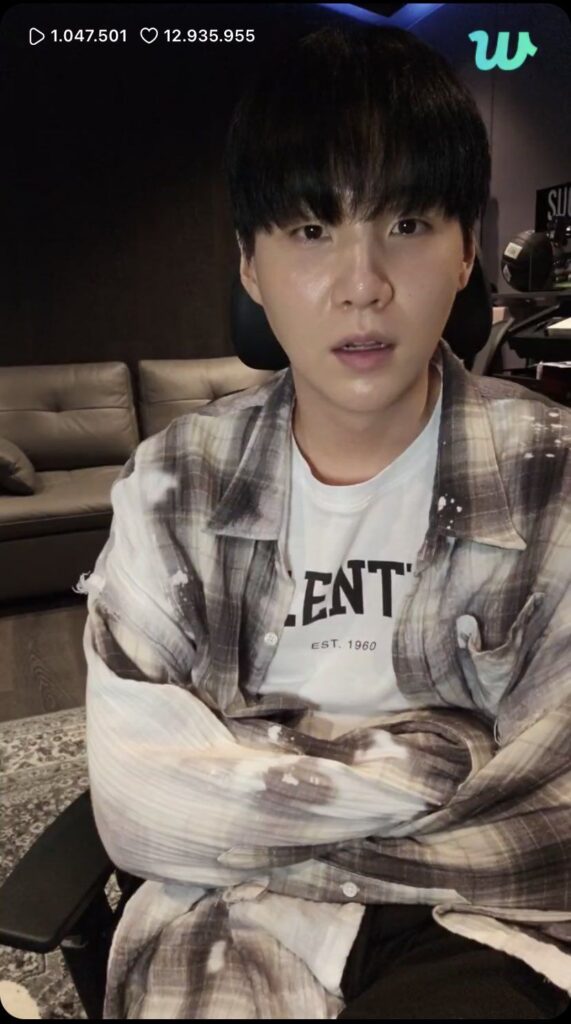 BTS' Suga says goodbye to ARMY and shows new haircut in a live ...