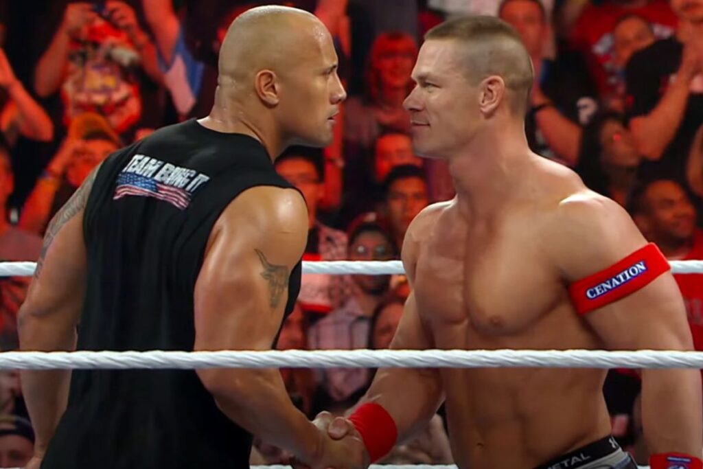 Dwayne Johnson and John Cena return to WWE