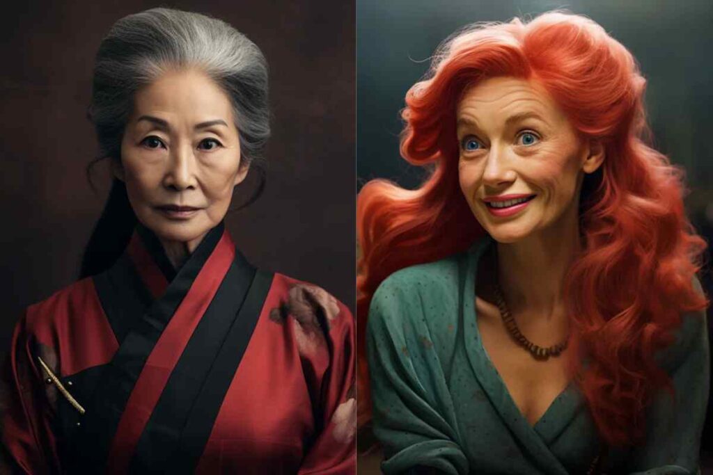 This is what Disney princesses would look like today if they were 80 ...