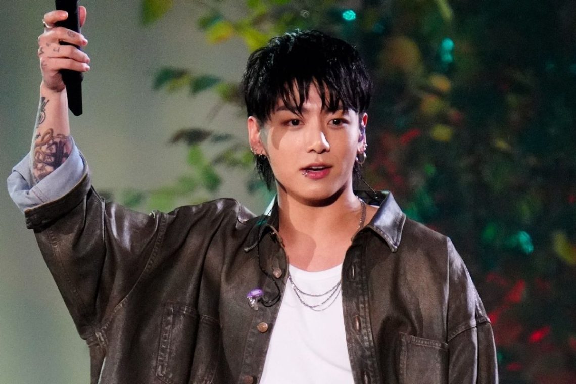 BTS' Jungkook unveiled a poster from the "GOLDEN" title track