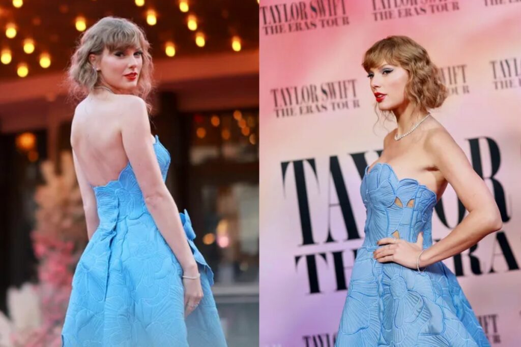 Taylor Swift attends the premiere of her movie Eras Tour in LA