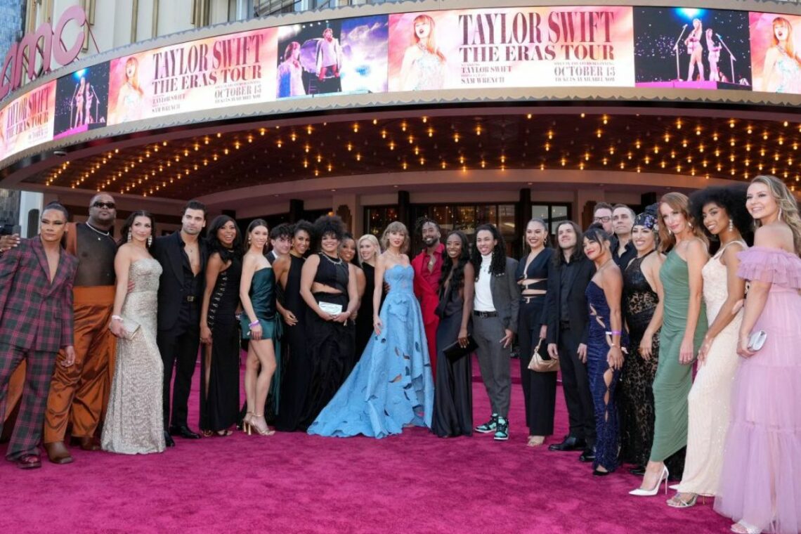 Taylor Swift attends the premiere of her movie Eras Tour in LA