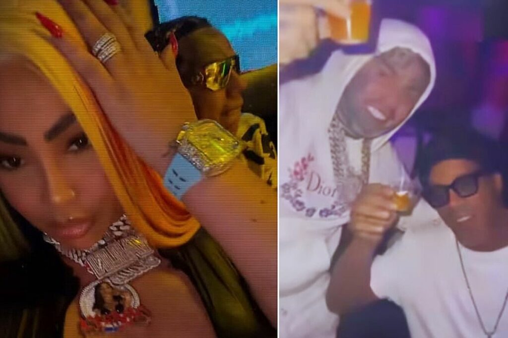 Yailin la más viral went partying with Ronaldinho