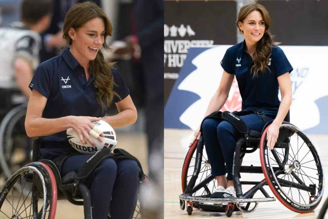 Kate Middleton appears with "bandaged" hand and in wheelchair