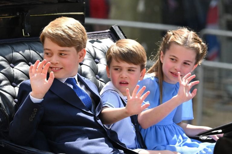 The children of the Duke and Duchess of Wales, George, Charlotte, and ...