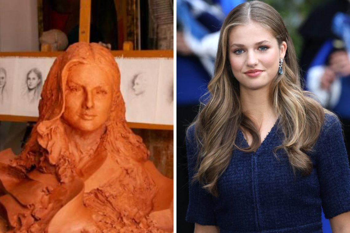 Princess Leonor receives statue in her honor