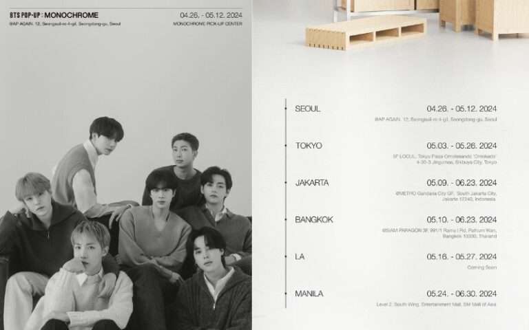 BTS surprisingly announced “POP-UP: MONOCHROME”