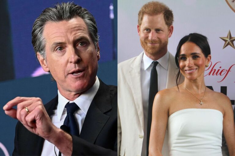 Gavin Newsom, governor of California, defends Prince Harry and Meghan ...