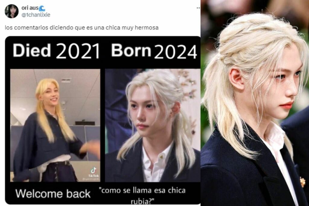 Stray Kids' Felix is once again confused with a beautiful girl in the ...