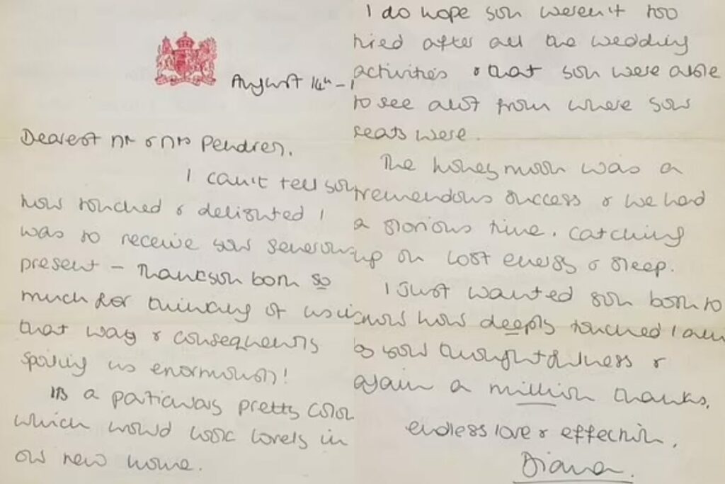 Princess Diana's honeymoon letters come with past royal drama