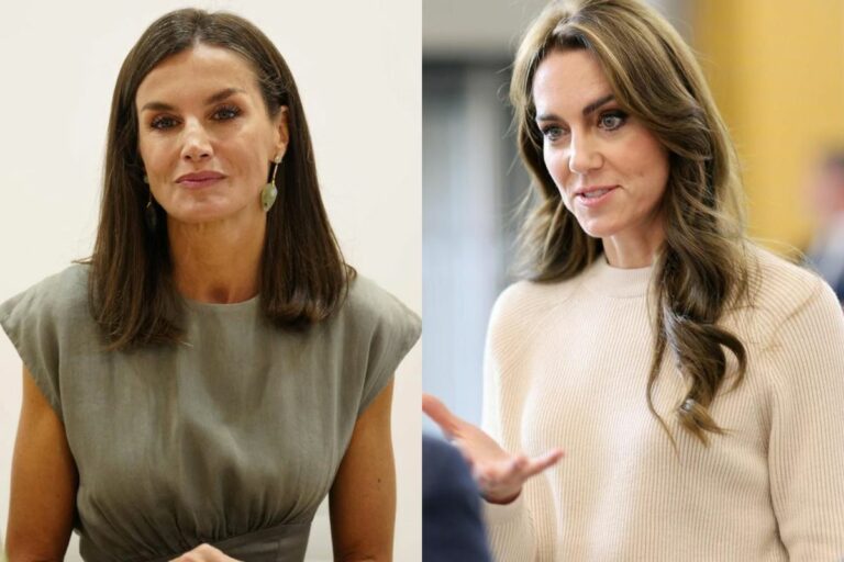 Queen Letizia follows in Kate Middleton's footsteps by wearing a rented ...