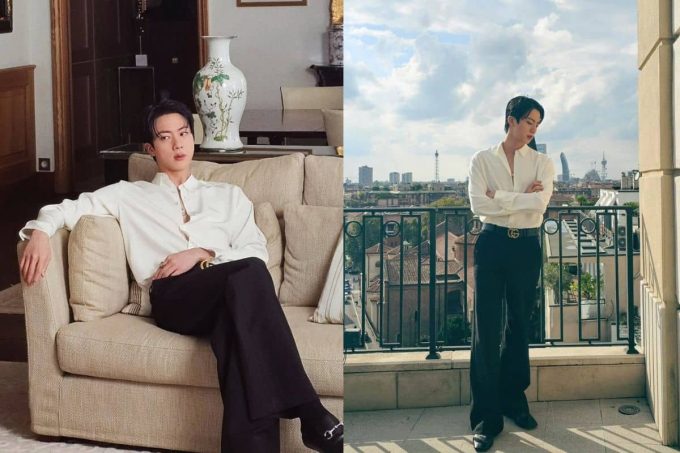 BTS' Jin becomes the brightest star during the Milan Fashion Week