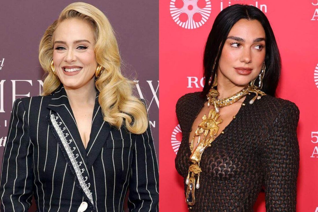 Adele sings along to 'Don’t Start Now' at Dua Lipa's show in Los Angeles