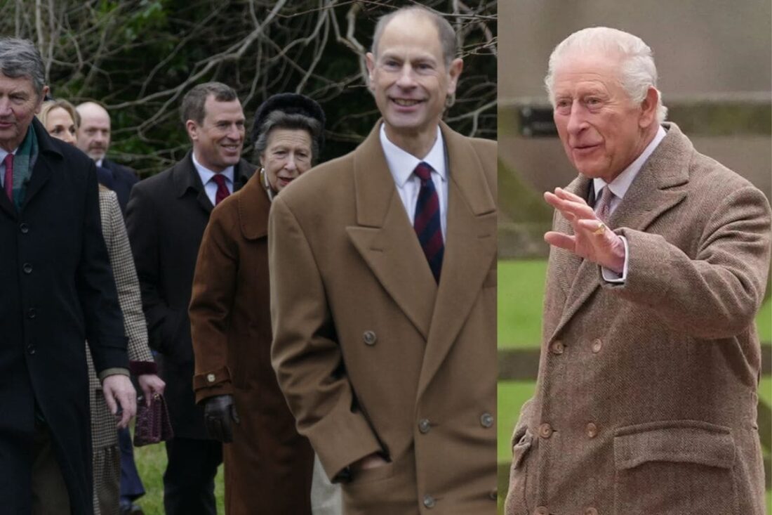 King Charles III attends the last Sunday church service of 2025