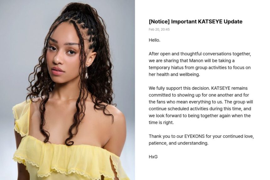 KATSEYE shares a five-member video message amid Manon’s hiatus