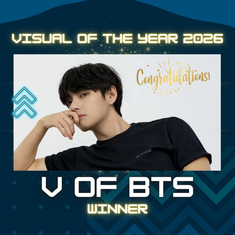 BTS' V won visual of the year becoming the most handsome kpop idol of 2026