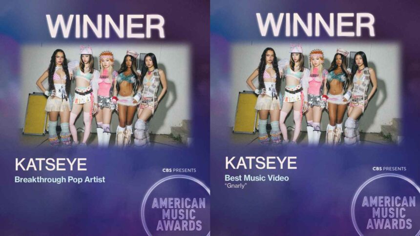 KATSEYE wins three awards at the American Music Awards