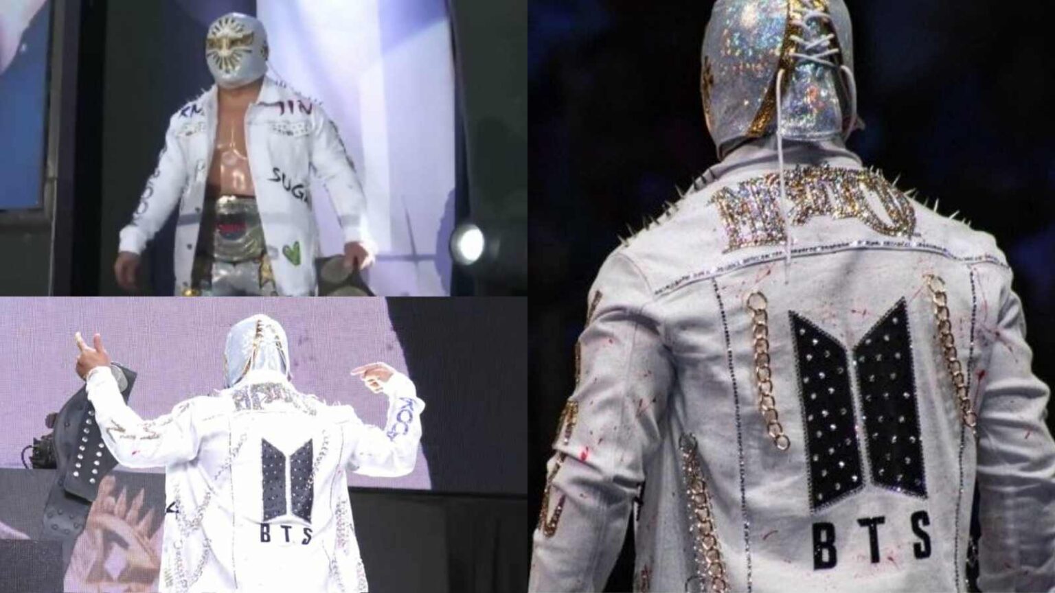 BTS members attend a lucha libre match in Mexico amid the ARIRANG World ...