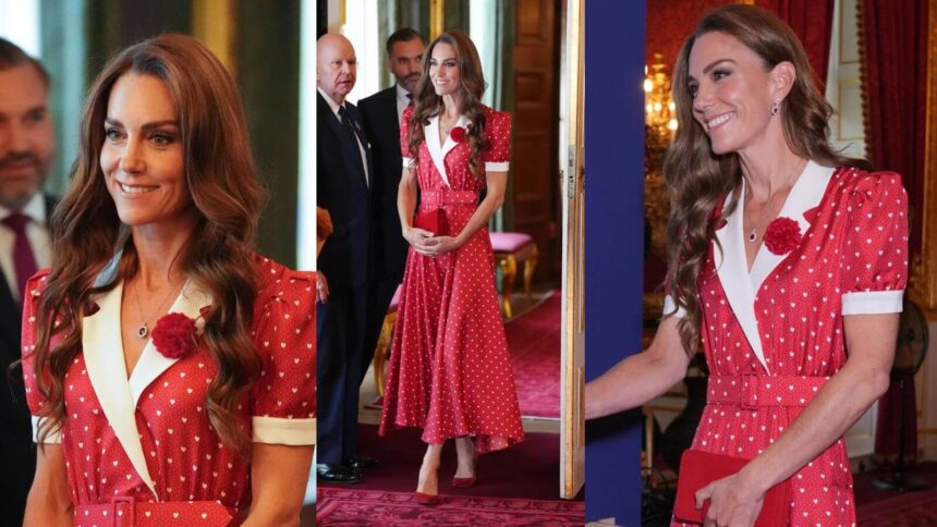 Kate Middleton adds a special meaning to her look with ruby and diamond ...