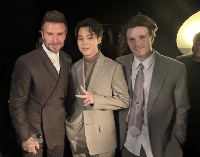 Jimin de BTS conquistó a David Beckham y le declara su amor en París