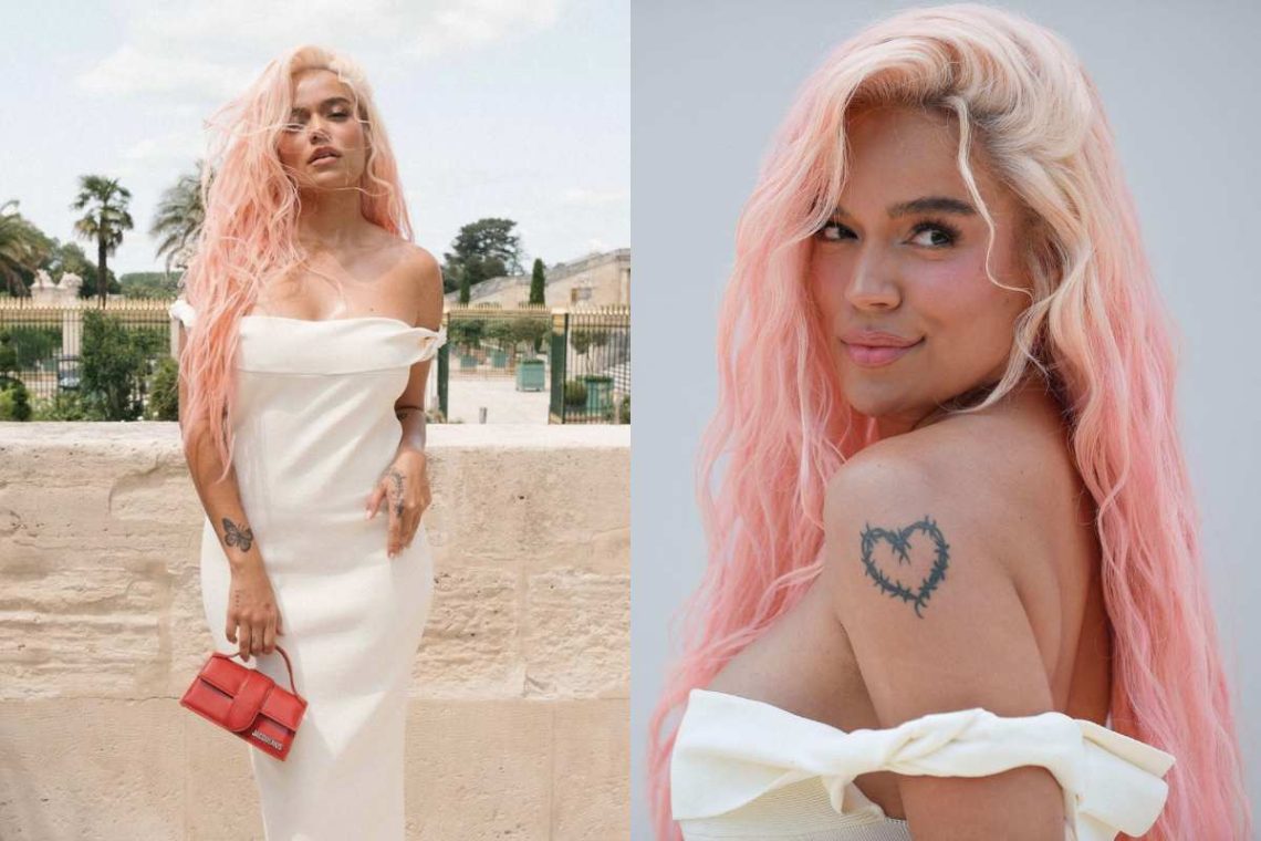 Karol G y su paso por la Semana de la Moda en París con su hermoso vestido