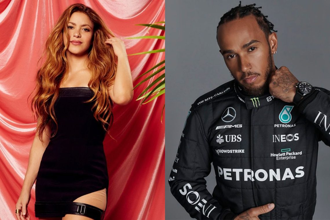 Shakira y Lewis Hamilton fueron captados divirtiéndose muy juntos en ...