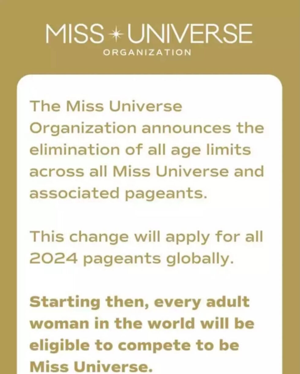Nueva ley en el Miss Universo permitirá a mujeres de cualquier edad ...
