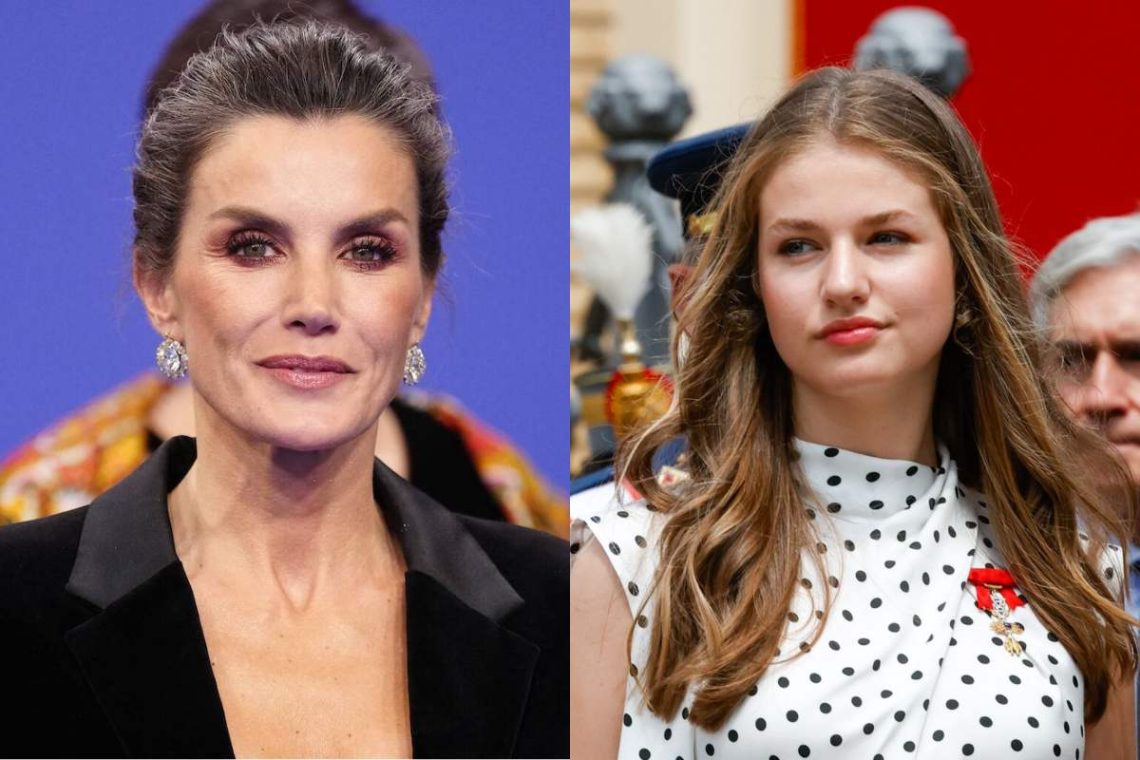 La intensa discusión de la princesa Leonor contra la reina Letizia tras infidelidad al rey ...