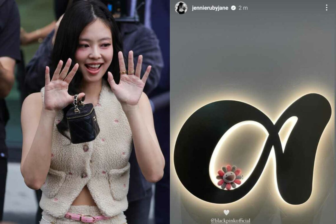 Jennie promociona la mercancía de BLACKPINK con el logo de 'ODD ATELIER'