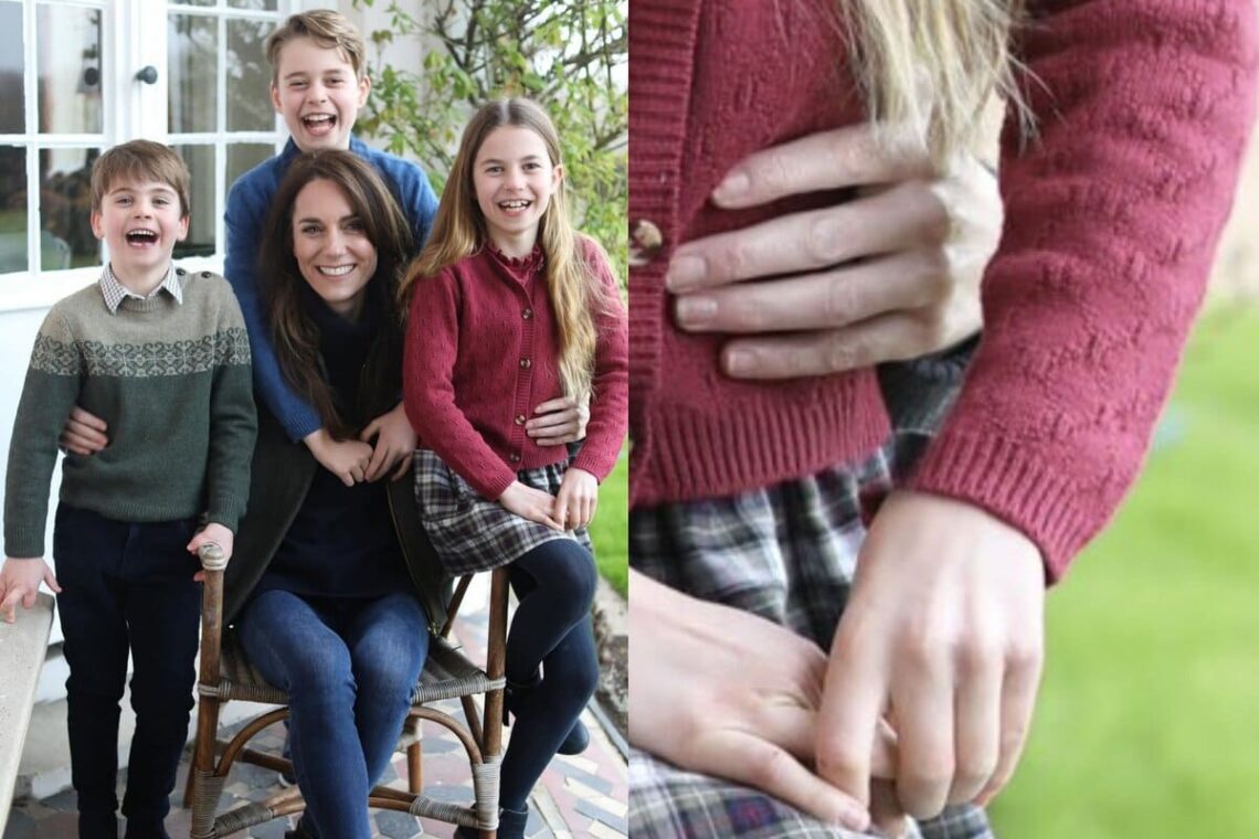 Afirman que la nueva foto de Kate Middleton junto a sus hijos es falsa ...