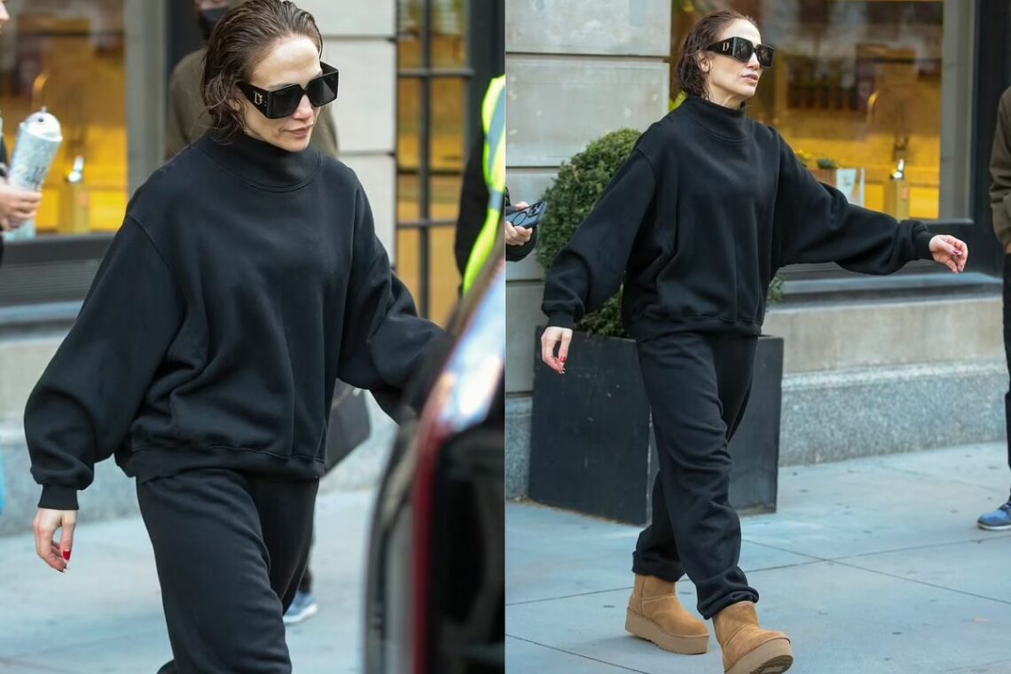 Jennifer Lopez muestra su rostro sin maquillaje caminando por las ...