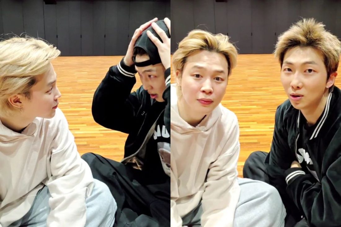 Jimin y RM de BTS bailan al ritmo de 'Dynamite' durante su reciente live