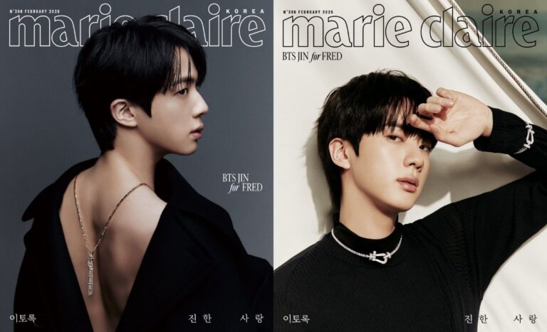 Jin de BTS se apodera de la nueva portada de Marie Claire Korea con sus ...
